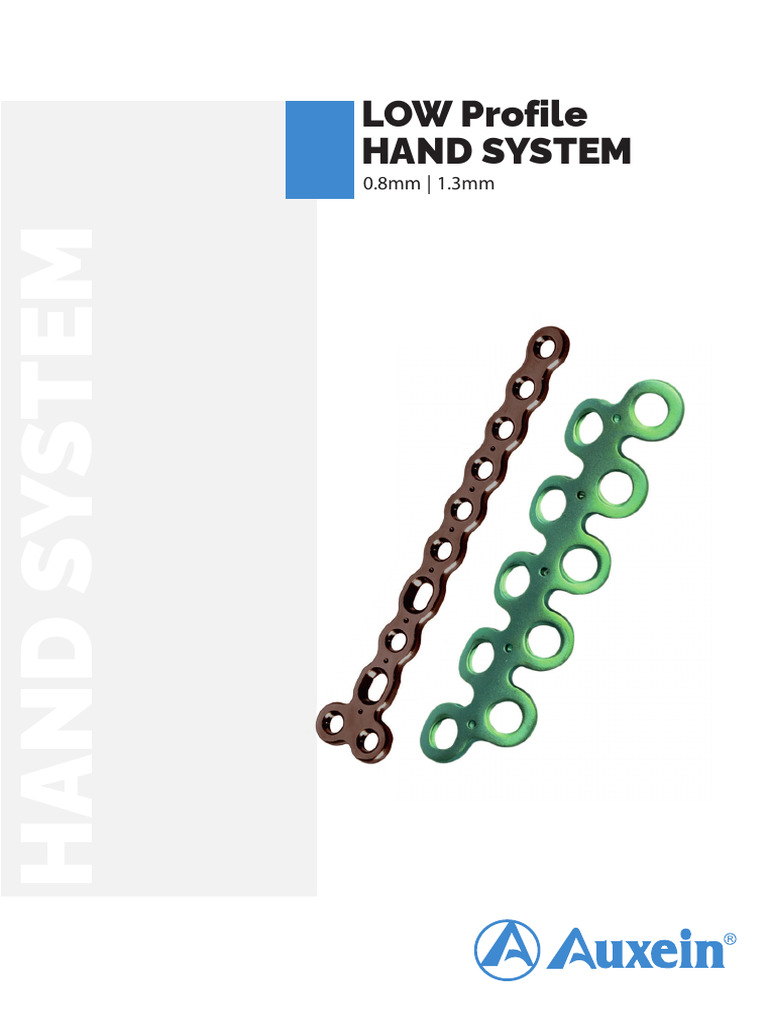 0.8 1.3mm Low Profile Hand System | PDF | Hand | Drill