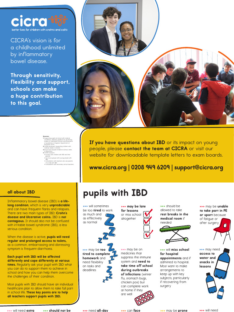 Supporting Students with IBD in Schools | PDF | Inflammatory Bowel ...