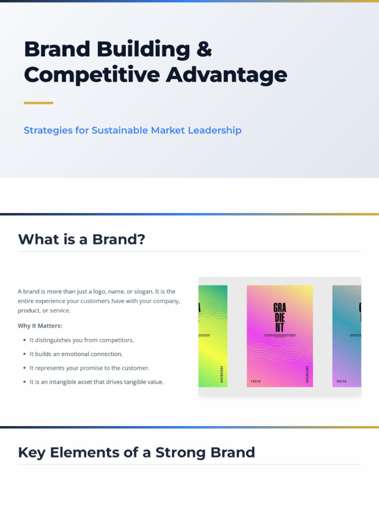 Brand Building & Competitive Advantage | PDF