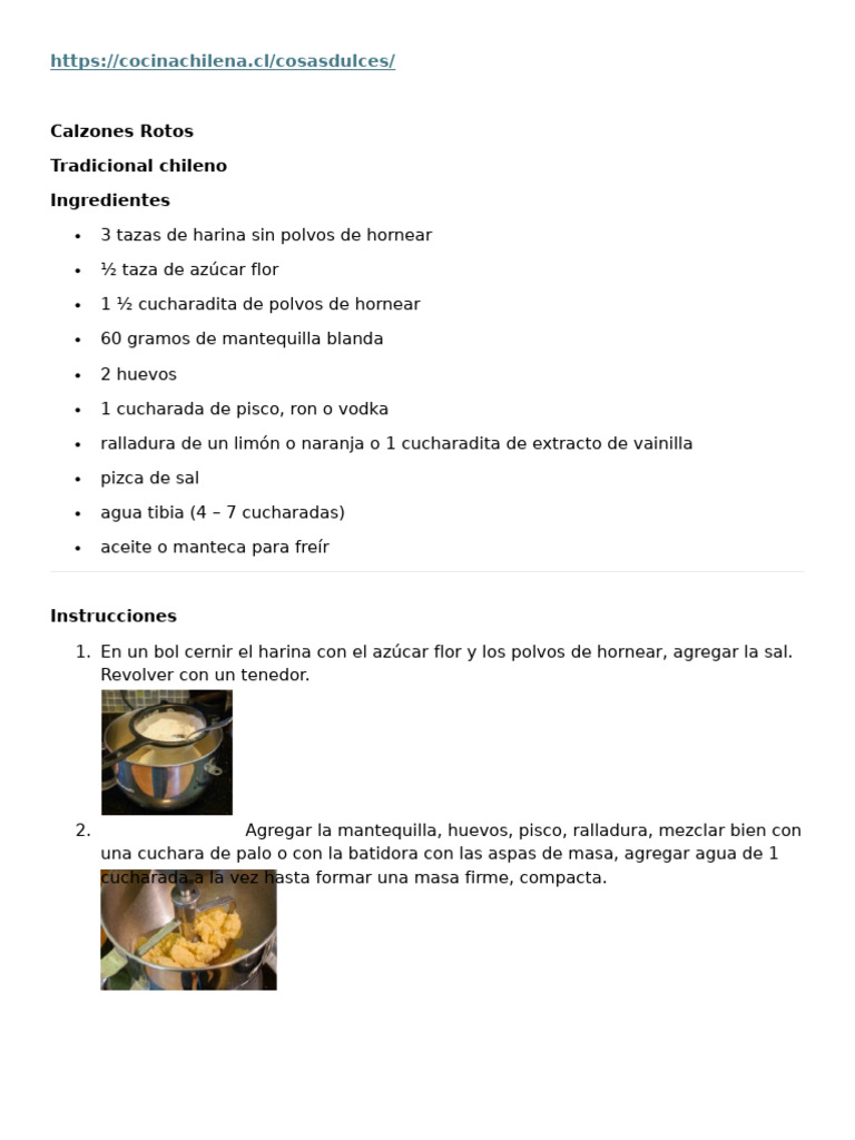 Calzones Rotos | PDF