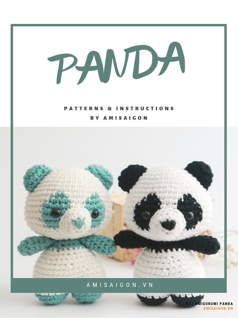Amigurumi Panda Crochet Pattern | PDF | Crochet | Amigurumi