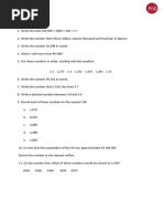 Year 7 Unit 1 - Place Value - Extension - Assessment 2 | PDF ...