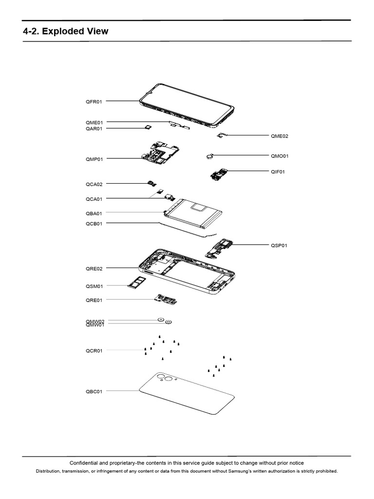 SM-A055F - Diagrama de Explosion | PDF