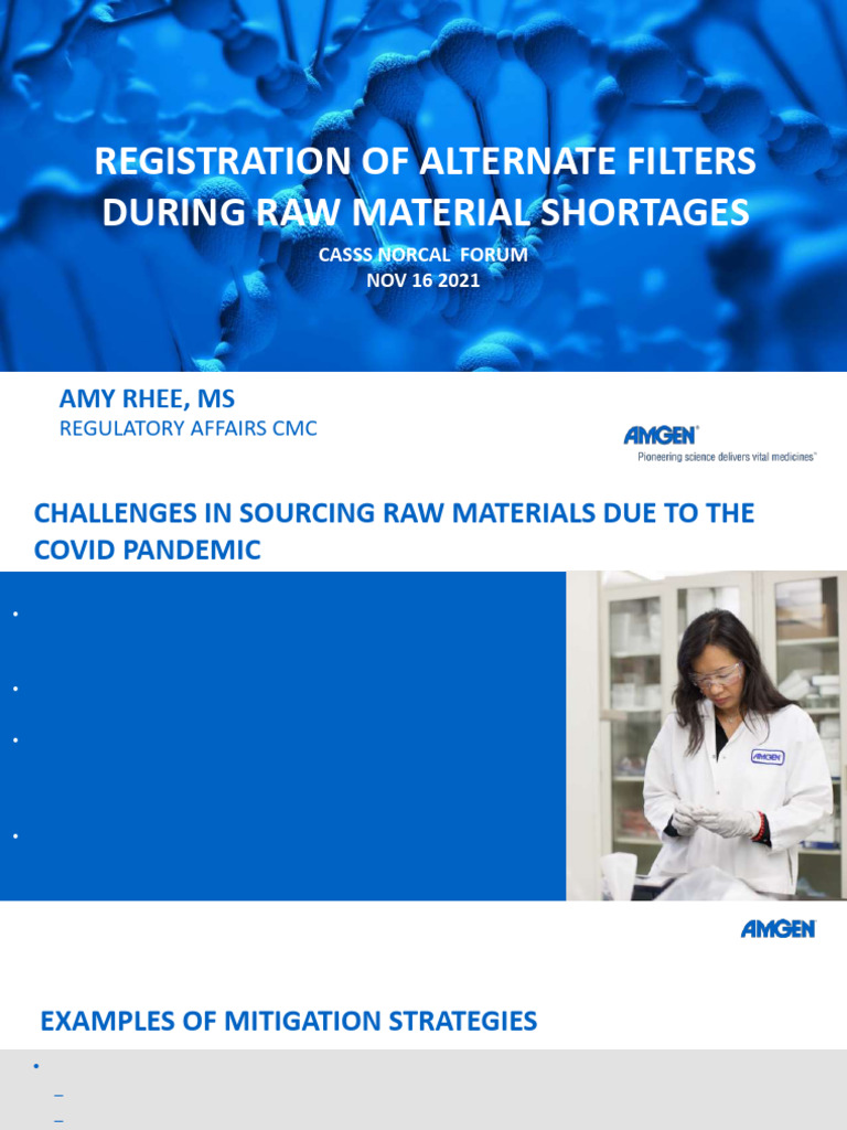 FDA Pathways for Alternate Filters During Shortages | PDF | Filtration ...