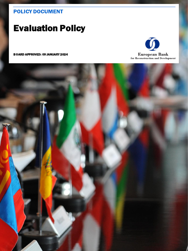 EBRD Evaluation Policy Overview | PDF | Evaluation | Policy