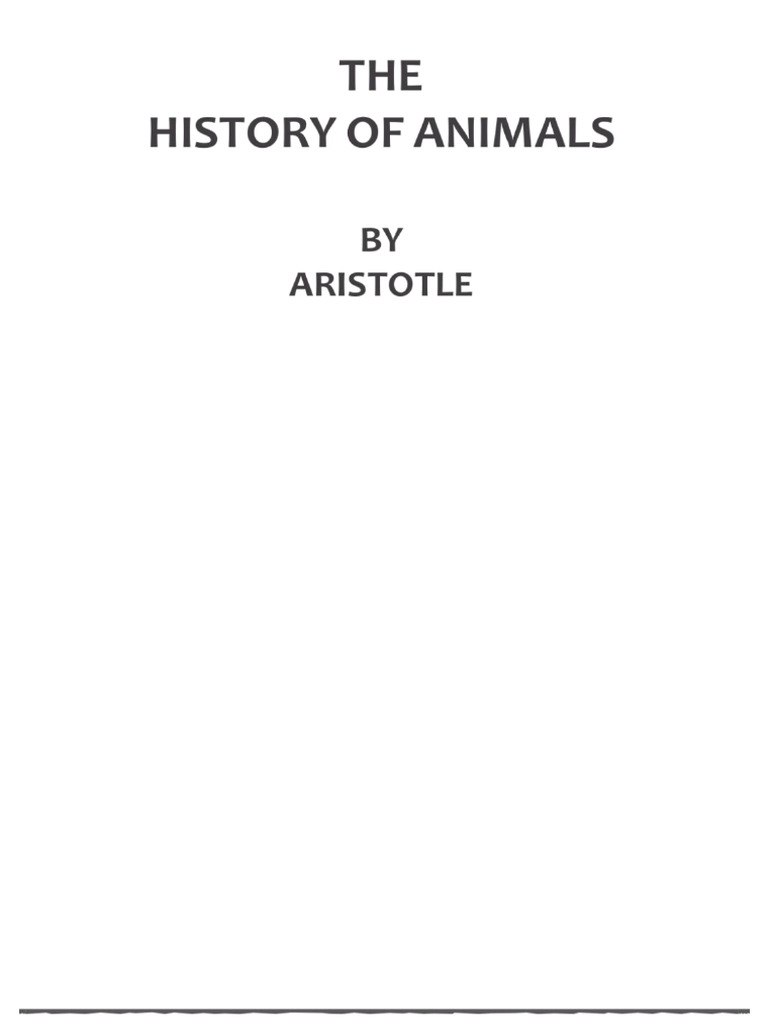 The History of Animals | PDF