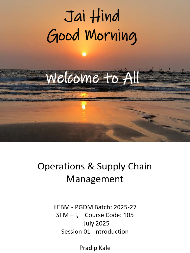 Importance of OSCM in Indian Business | PDF | Project Management ...
