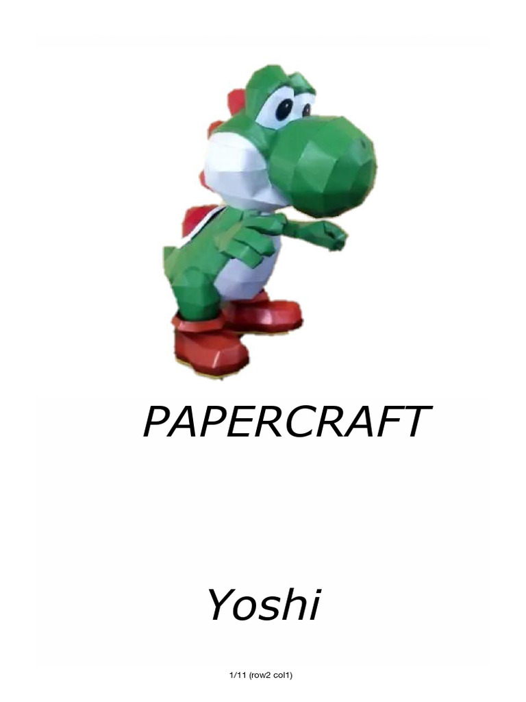 Papercraft Yoshi a Color | PDF