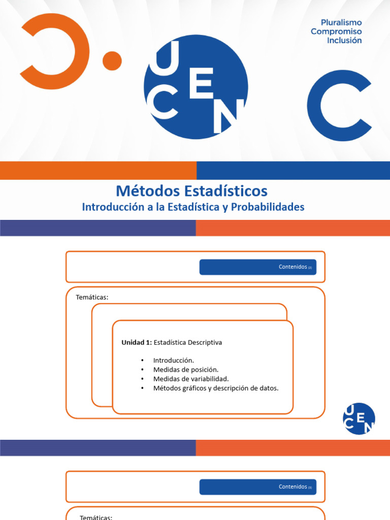 1 ICI Métodos Estadísticos S1 PPT1 Introducción A La Estadística y ...