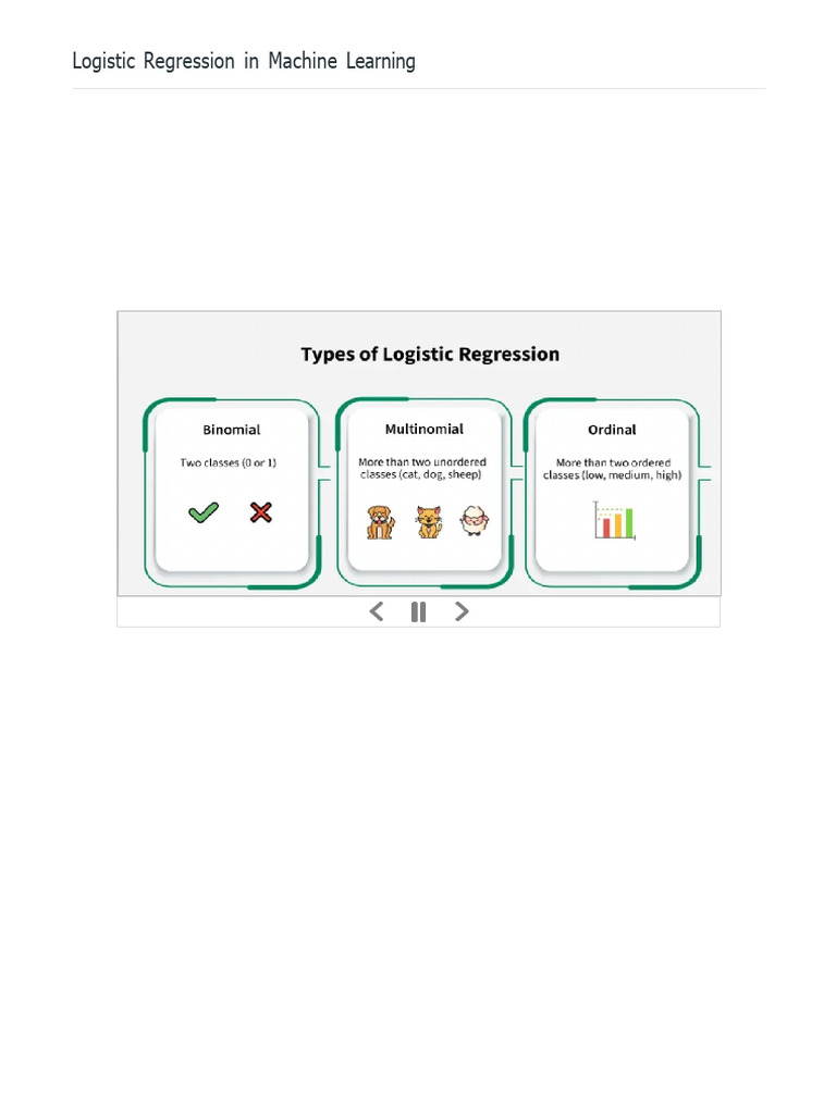 Logistic Regression in Machine Learning | PDF | Logistic Regression ...