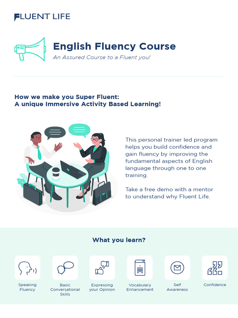 FluentLife English Fluency Course | PDF