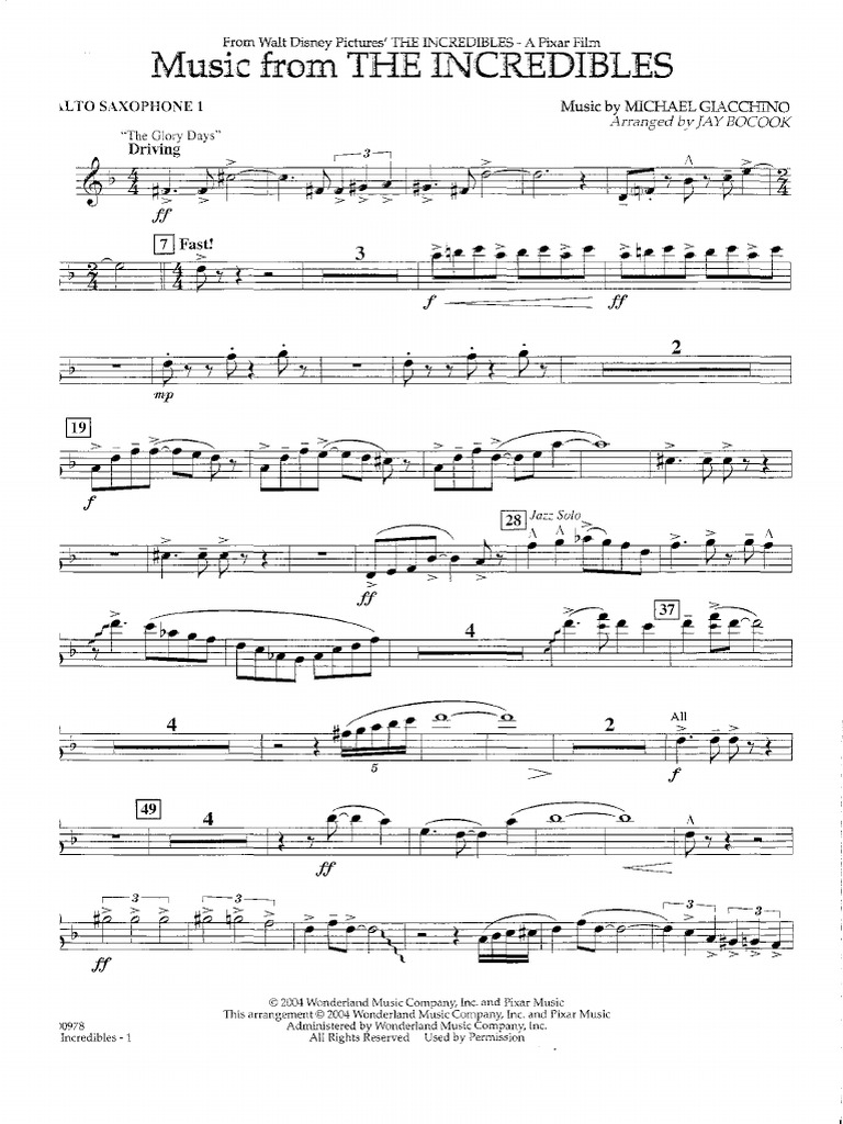 Alto Sax 1 | PDF