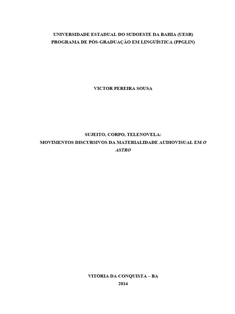Dissertação+ +Victor+Pereira+Sousa | PDF | Ficção especulativa