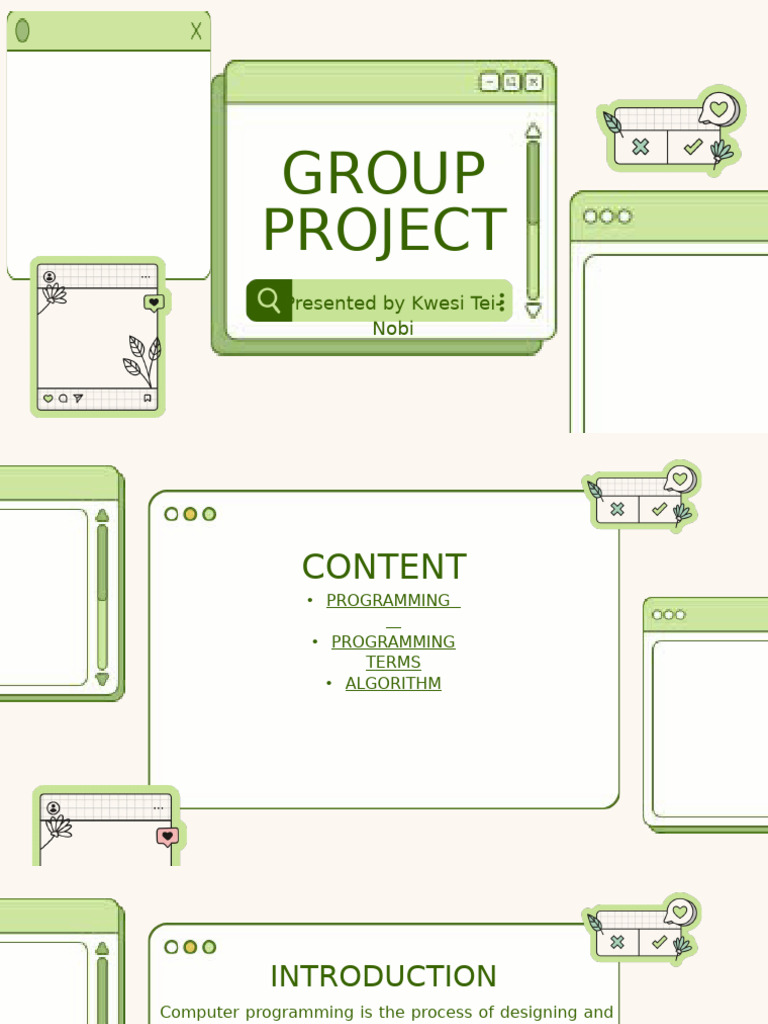 Binary Code Presentation in Bright Colors Funky Retro Style | PDF ...