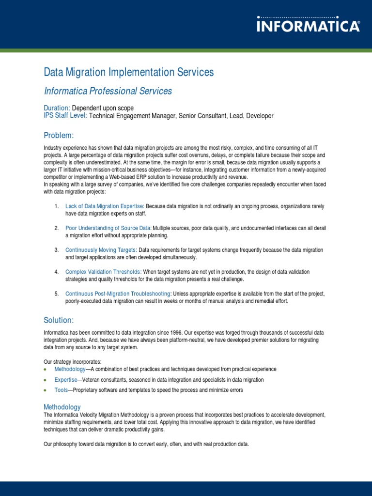 Data Migration Implementation Software Development Process