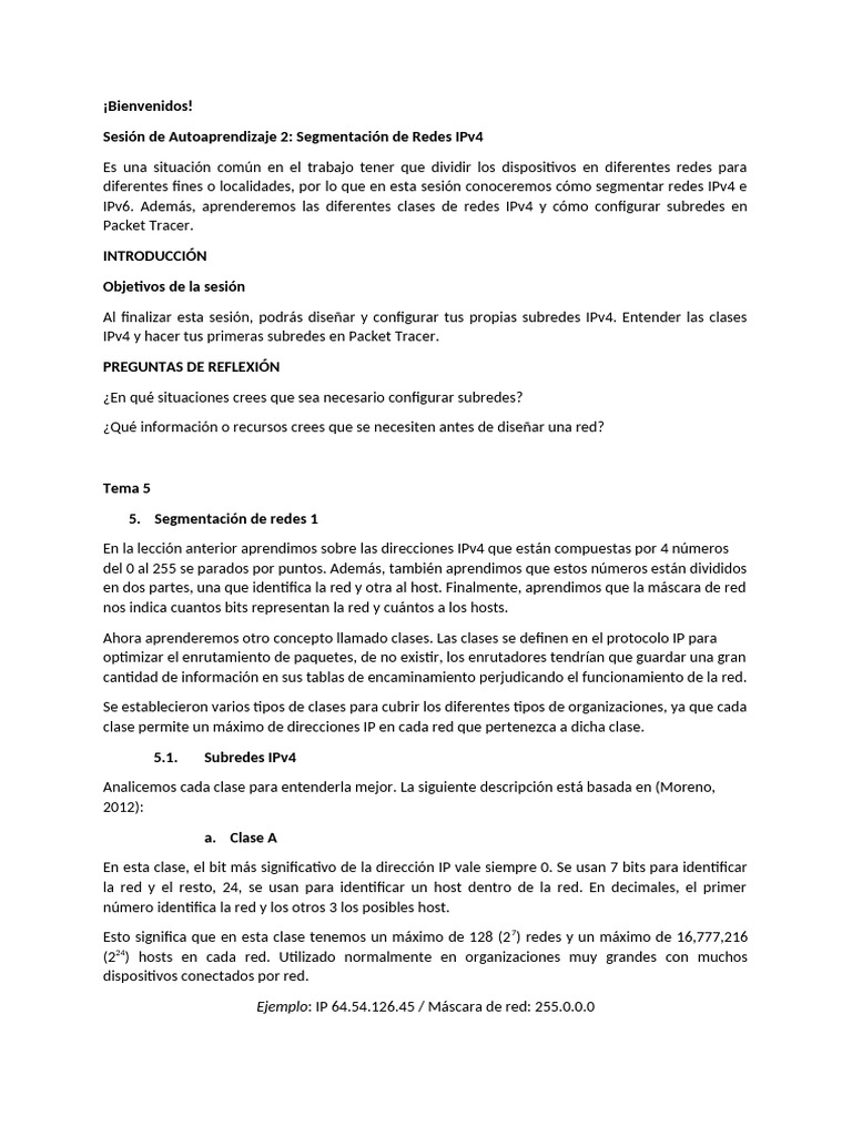 Segmentación de Redes IPv4 y Subredes | PDF | Dirección IP | Yo Pv6