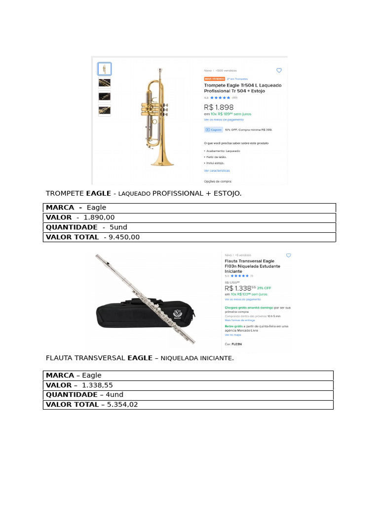 Trompete Eagle | PDF