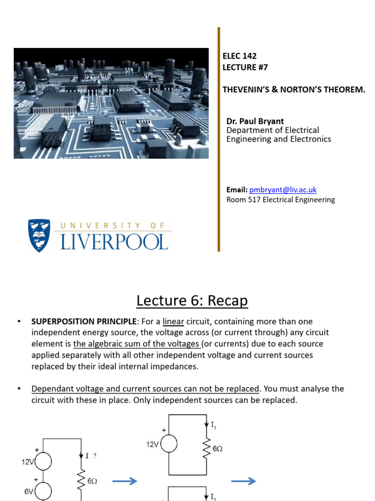 DC+Lecture+H7 | PDF | Electrical Network | Computer Engineering