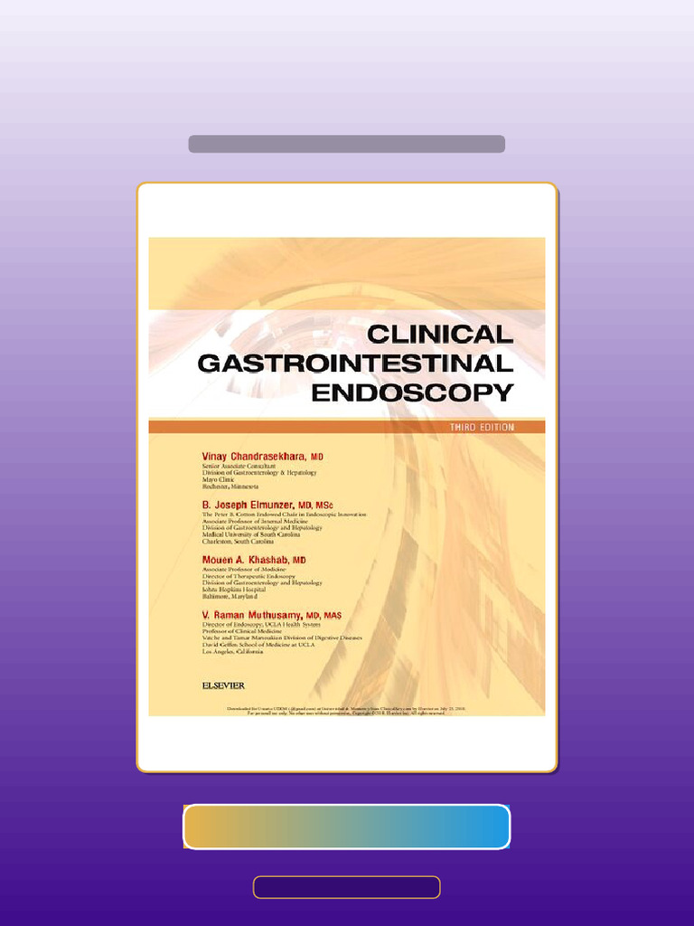 Test Bank for Clinical Gastrointestinal Endoscopy 3rd Edition HQ File ...
