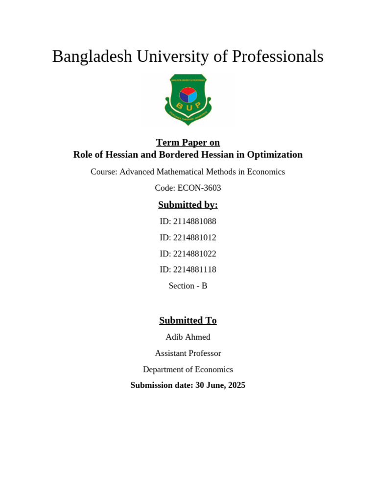 AM Term Paper Cpver 2 | PDF