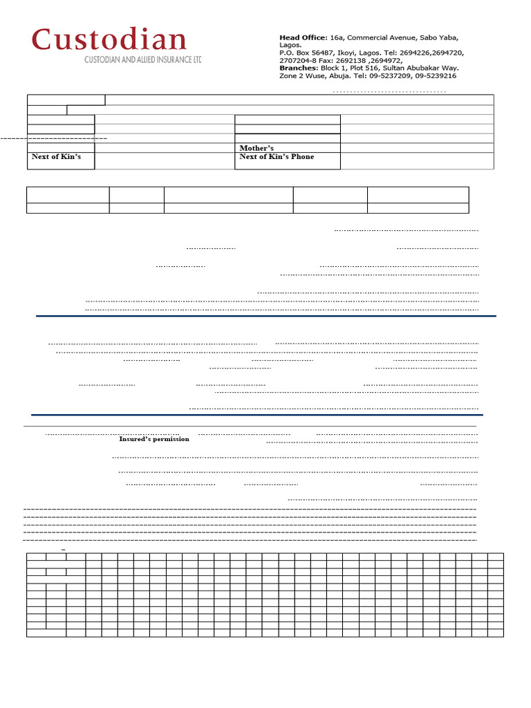 Motor Accident Claim Form. (1) (1) (3) | PDF | Insurance