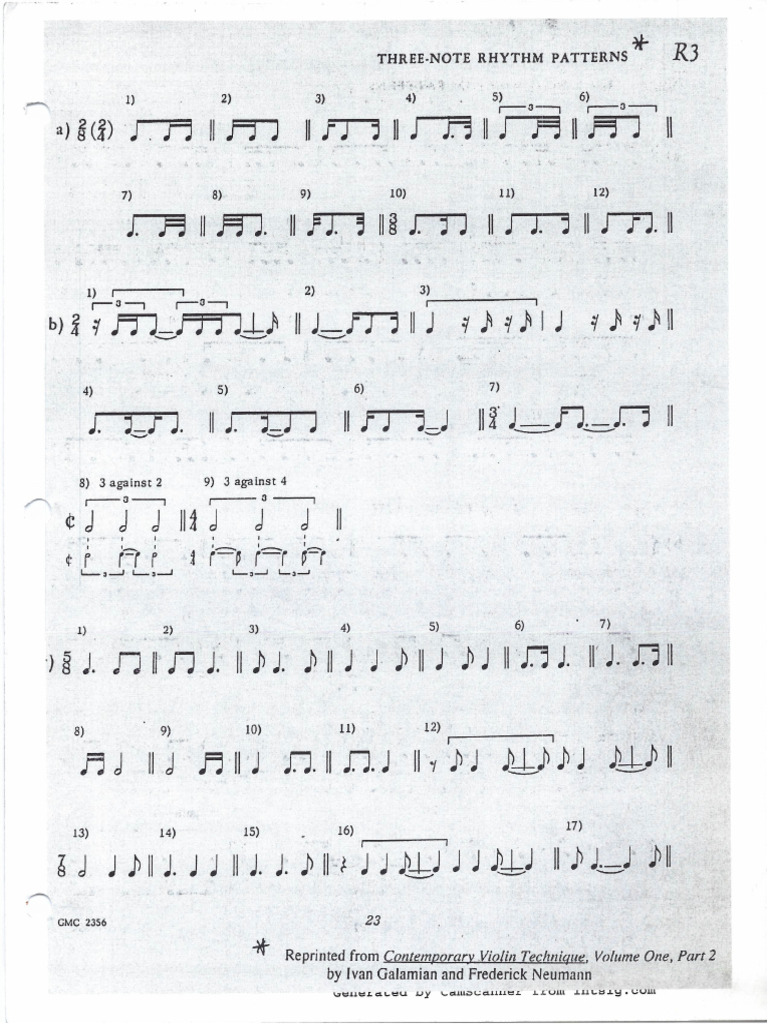 Rhythm Exercises | PDF
