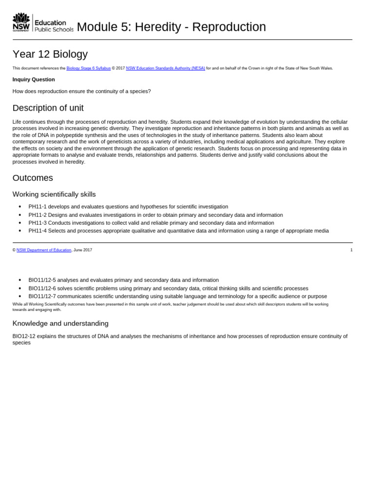 m5 Heredity Reproduction Biology | PDF | Reproduction | Fertilisation