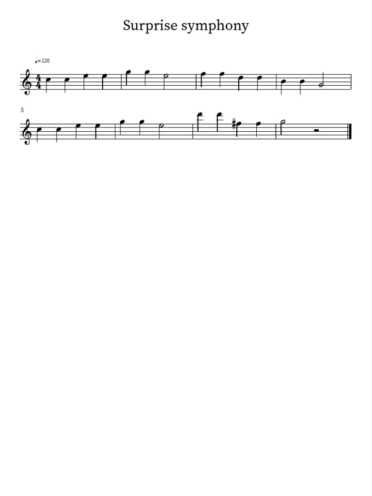 Surprise Symphony | PDF