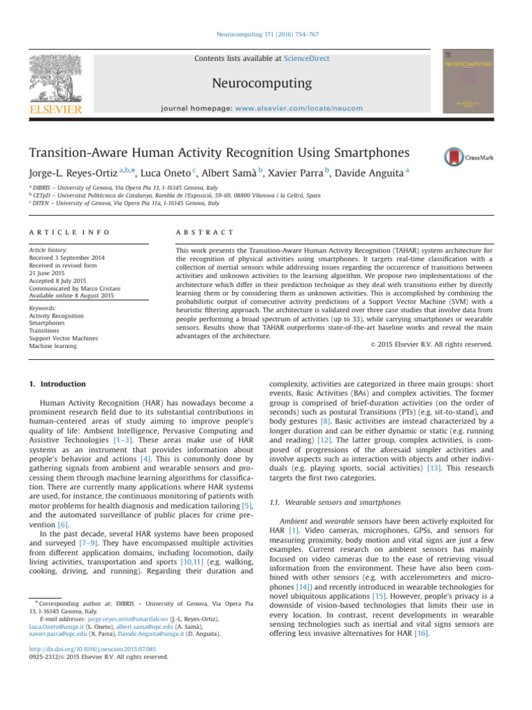 2016 - Transition-Aware Human Activity Recognition Using Smartphones ...