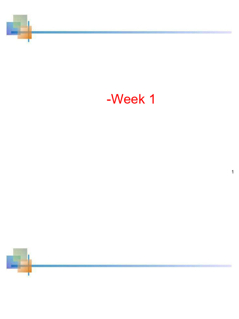 week 1 | PDF | Statistics | Probability Distribution
