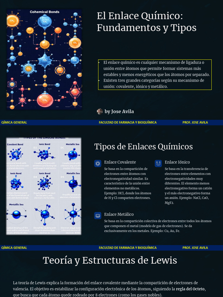 Clase - 03 - Enlace Químico | PDF | Enlace químico | Polaridad química