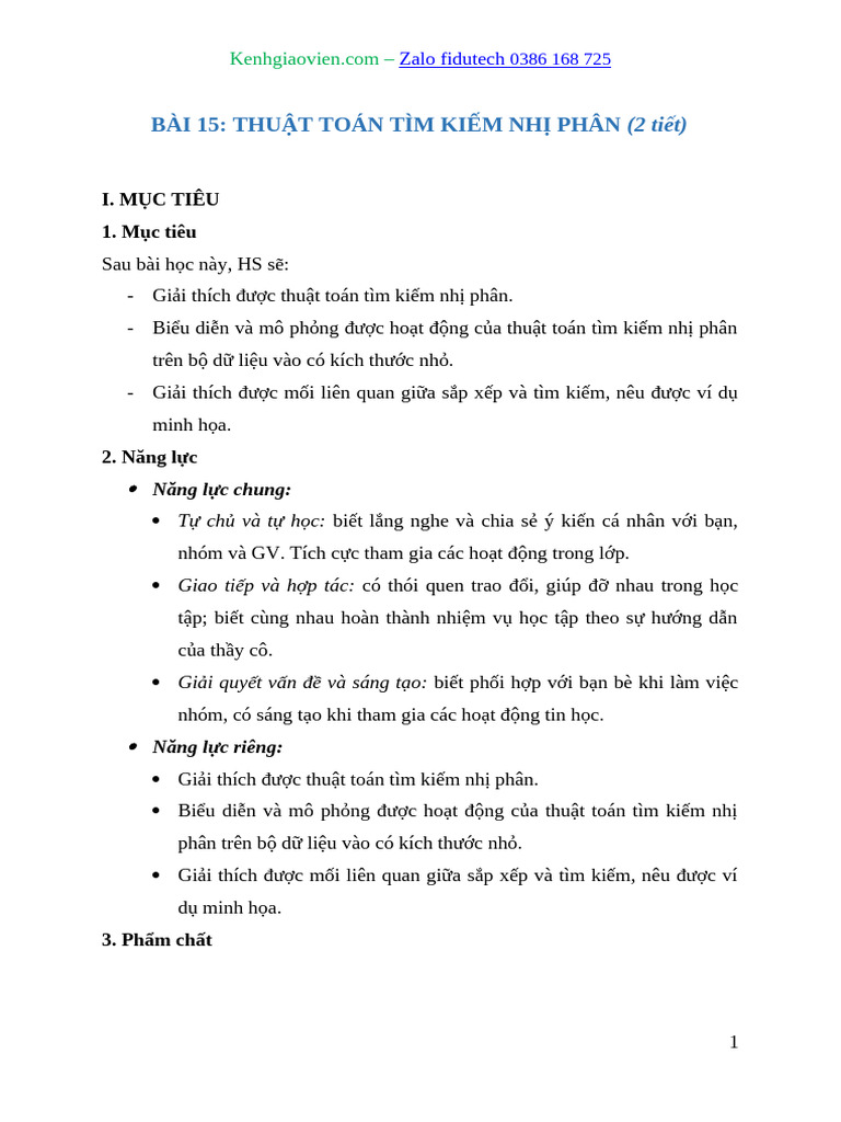 Kenhgiaovien Cd5 b15 Thuat Toan Tim Kiem | PDF