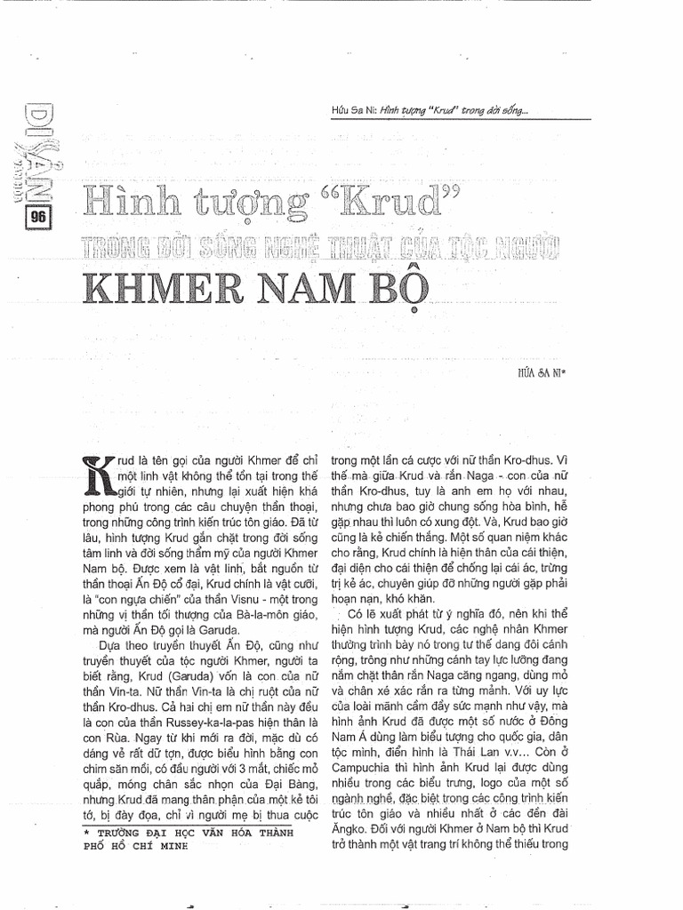 2521 - Hinh Tuong Krud Trong Doi Song Nghe Thuat Cua Toc Nguoi Khmer ...