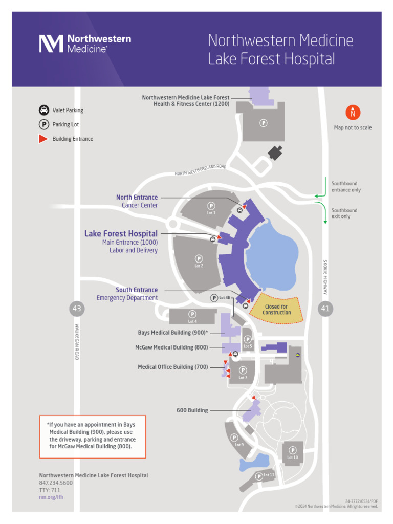 northwestern-medicine-lake-forest-campus-map | PDF | Medicine | Medical ...