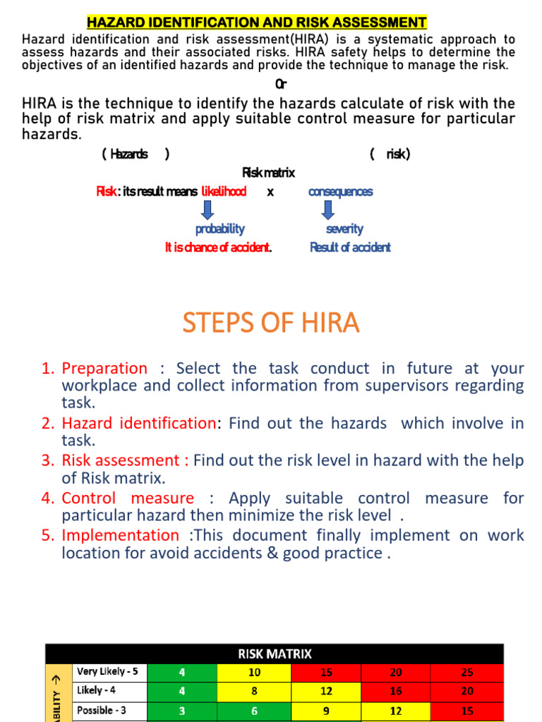 Hazard Identification and Risk Assessment - 251217 - 092626 | PDF ...