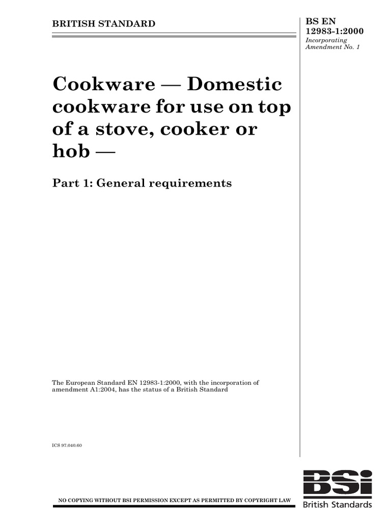 BS-EN-12983-1-2000 | PDF