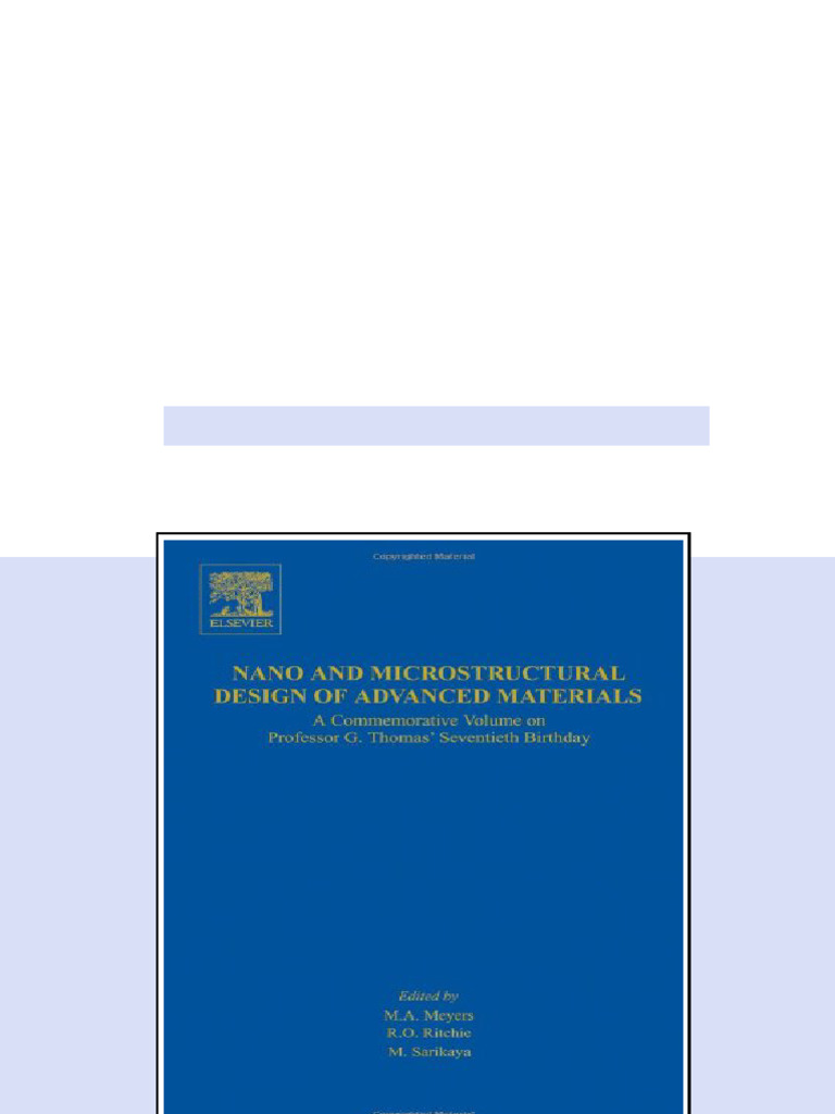 (Ebook) Nano and microstructural design of advanced materials: a ...