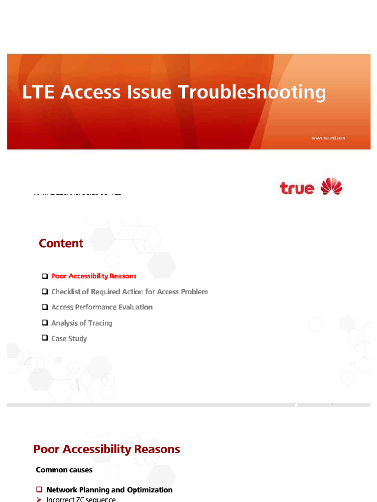 LTE Access Issue Troubleshooting Guide | PDF | Information And ...
