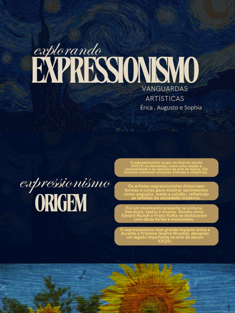 Visual Arts Exploring Expressionism Education Presentation in Blue ...