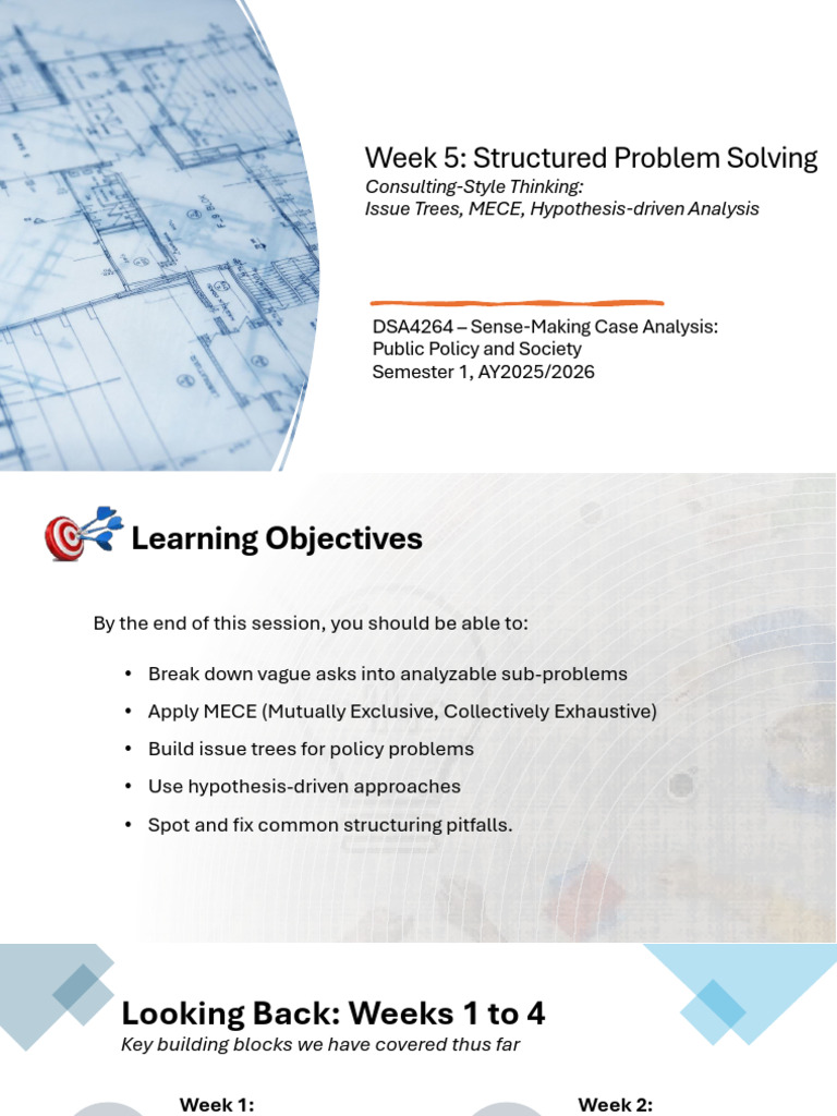 Week 5 - Structured Problem Solving | PDF | Unemployment | Hypothesis