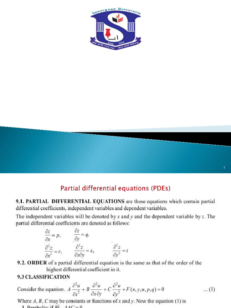 1 - PDE - Linear - Non Linear | PDF