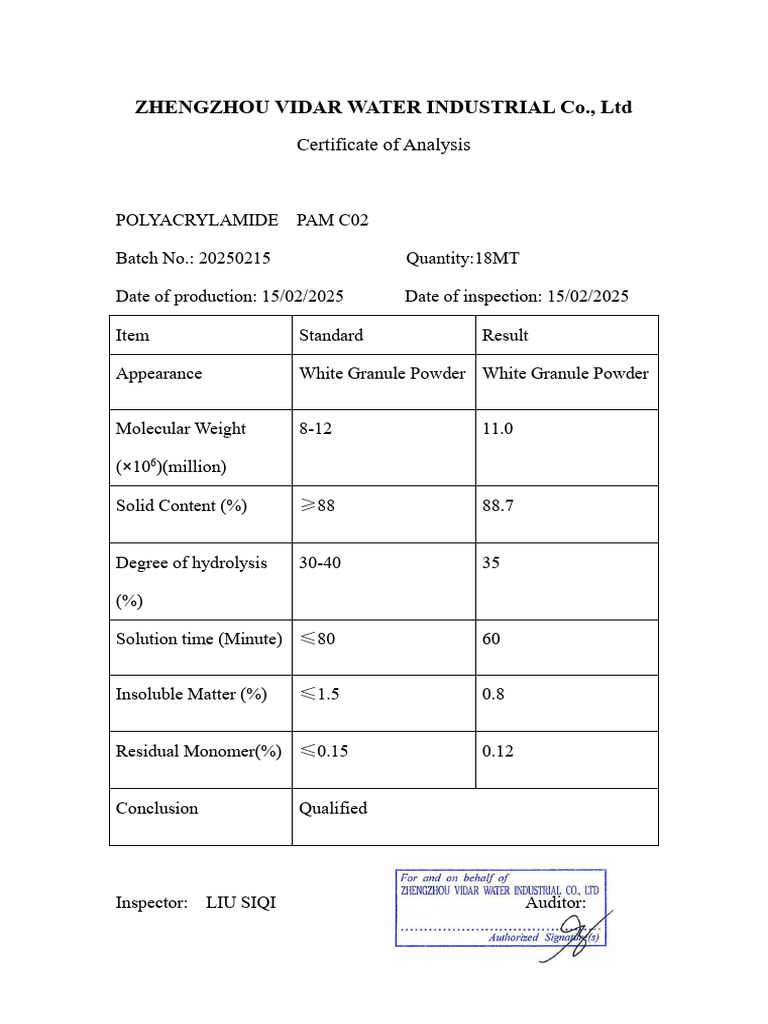 COA Pam C02 | PDF