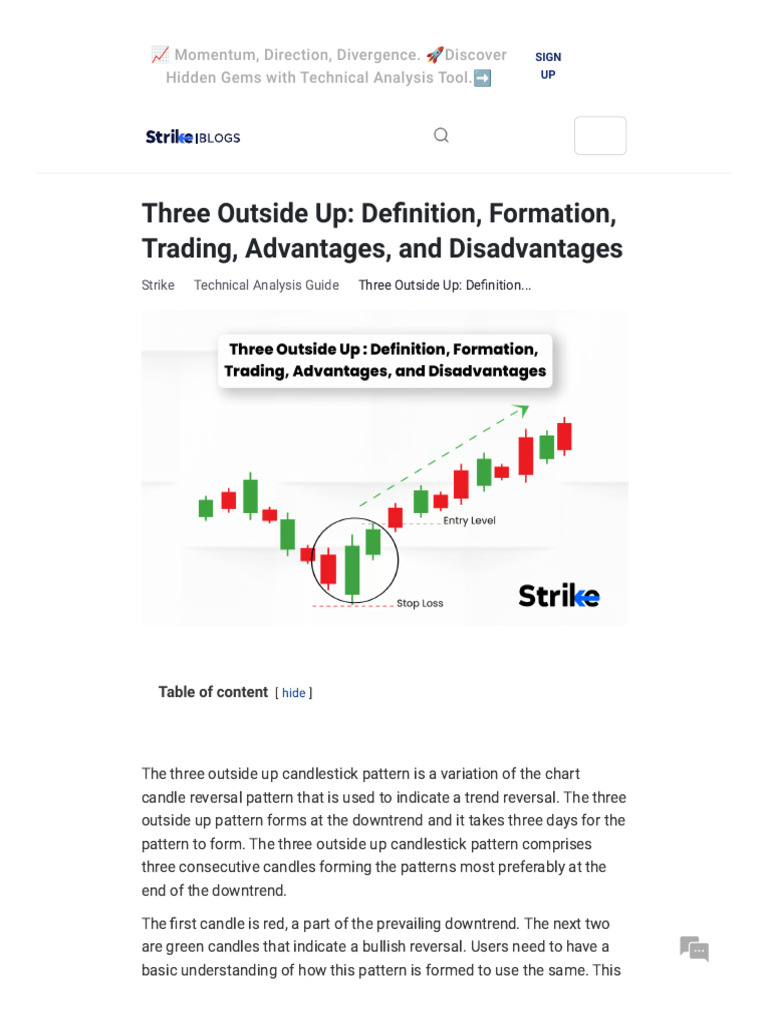 Three Outside Up - Definition, Formation, Trading, Advantages, and ...