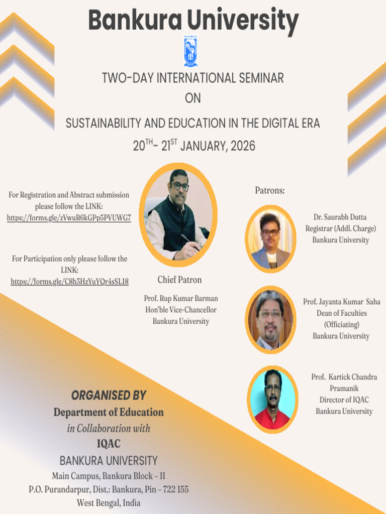 Seminar Flyer of Education Department | PDF | Sustainability ...