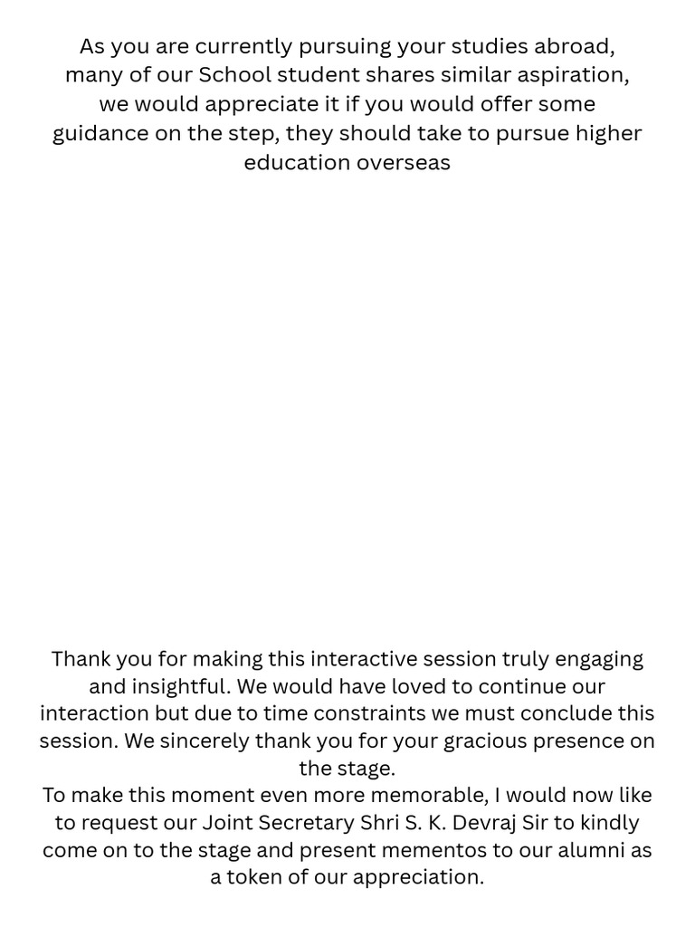 Thank You For Making This Interactive Session Truly Engaging and ...