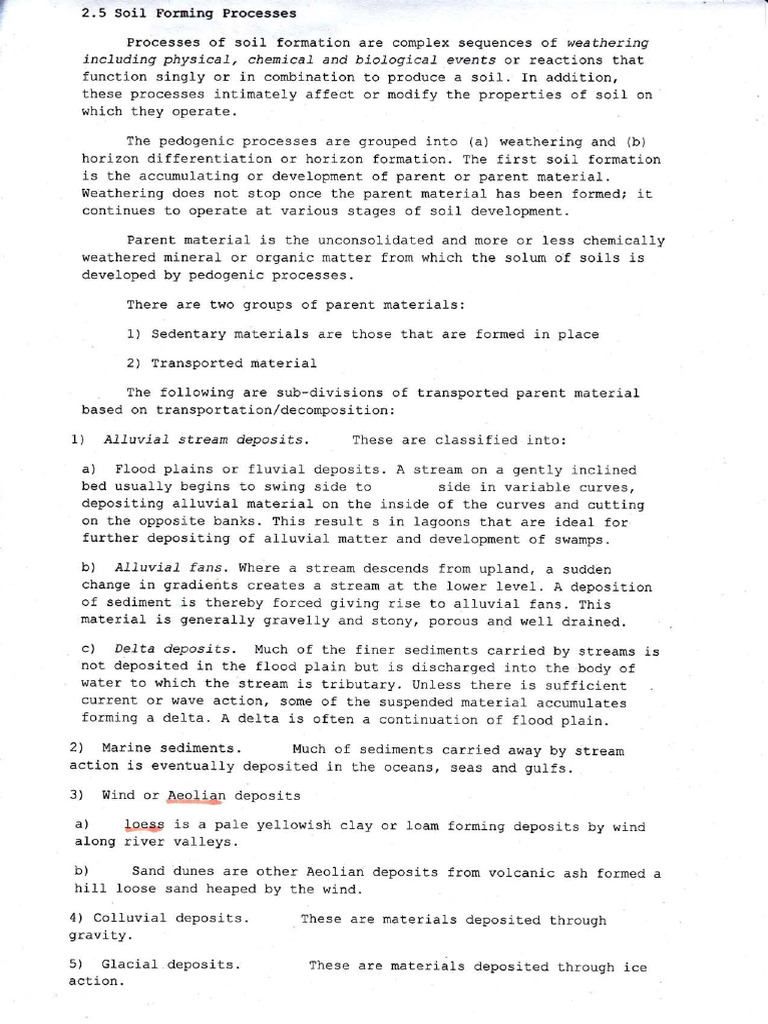 SS - Notes - 013 - Soil Genesis | PDF | Soil | Weathering
