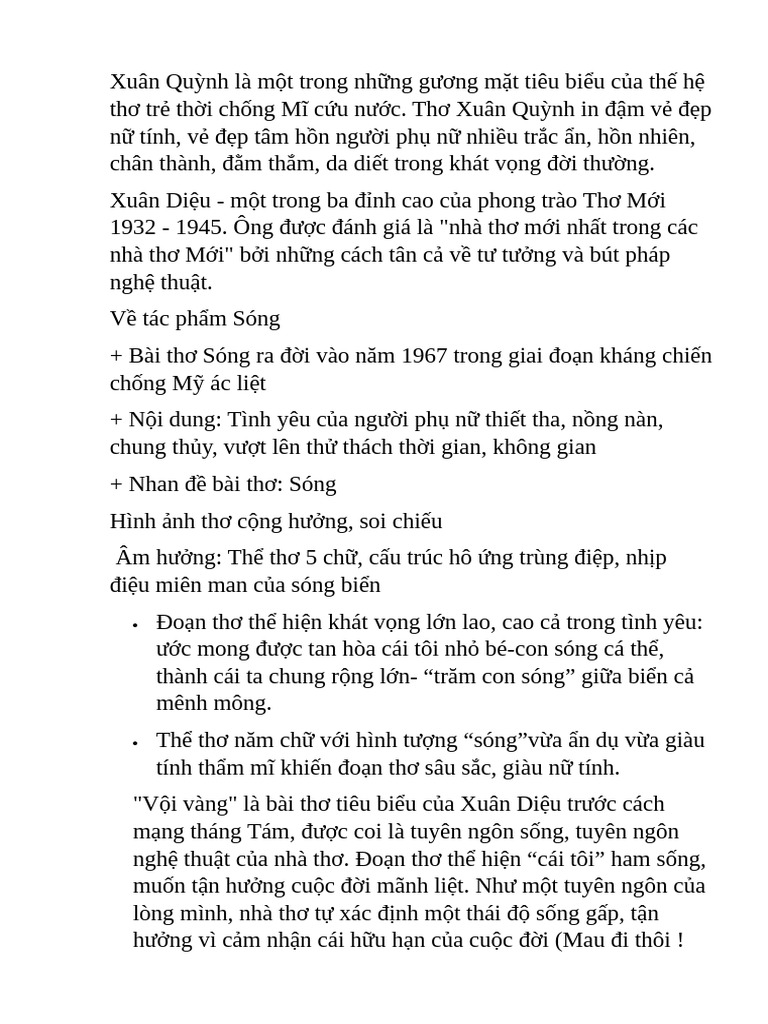 Song Voi Vang | PDF