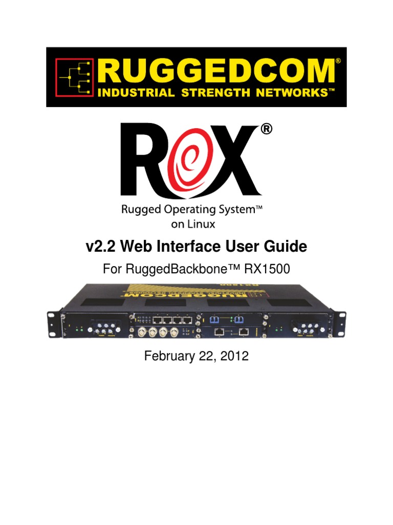 ROX User Guide RX1500 | PDF | I Pv6 | Ip Address