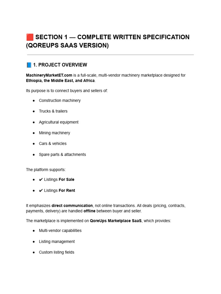 Specification Qoreups Saas | PDF | Software As A Service | Subscription ...