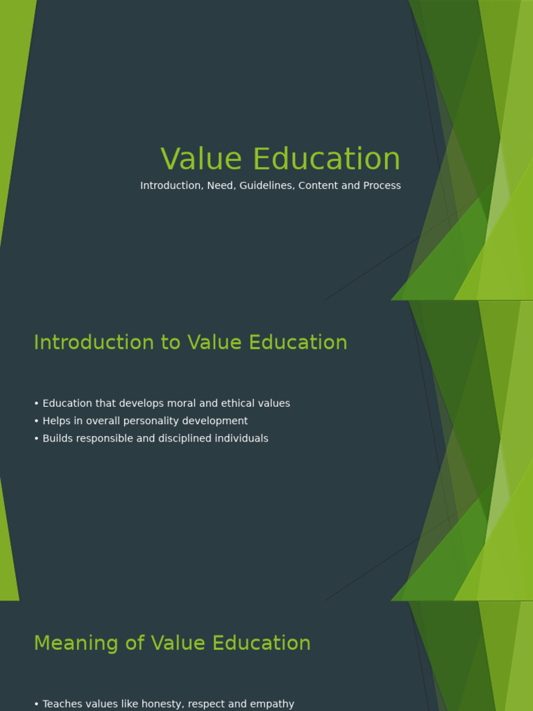 Importance of Value Education Explained | PDF